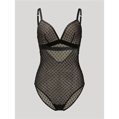 Wolford Sheer Logo Bodysuit Køb Her