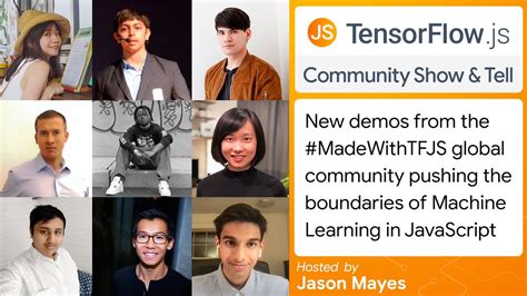 tensorflow js community show and tell 5 youtube
