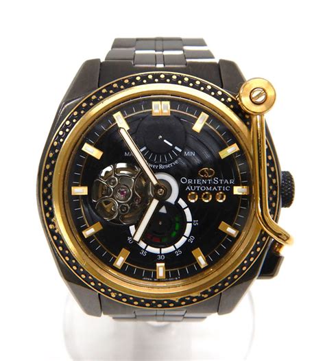 【楽天市場】【orient Star】オリエントスター Dk07 E0 B 自動巻き腕時計 レトロフューチャー ターンテーブルモデル 黒文字盤