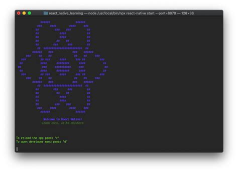 react native 0 63 running on device by other port solution