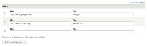 url field