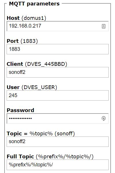 sonoff with embedded mqtt configuration home assistant community