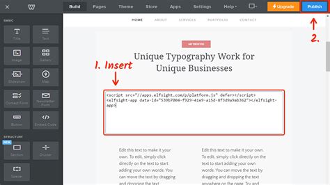 how to embed twitter feed app on a weebly website