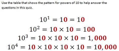 5th grade math course unit 2 lesson 5 powers of 10 and