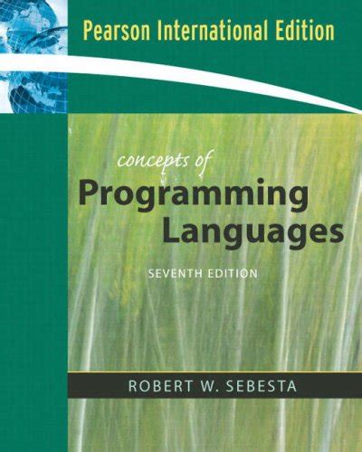 concepts of programming languages by sebesta robert w abebooks