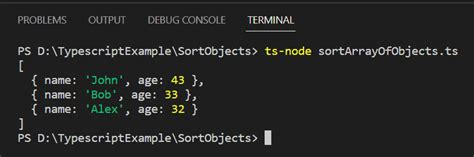 sort array of objects in typescript [with 10 examples] spguides