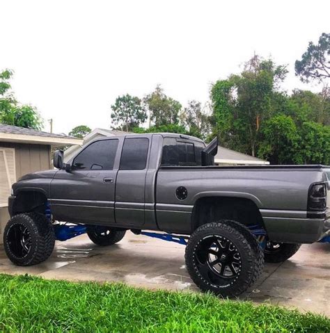 Lifted Dodge Cummins With Stacks