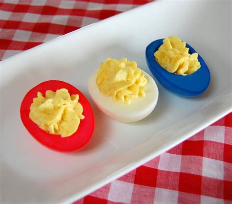Red White And Blue Deviled Eggs Cooking Mamas