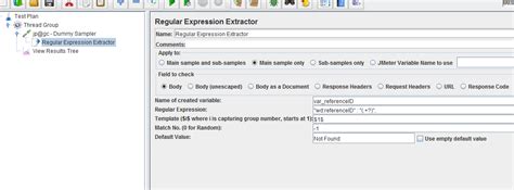 jmeter regular expression extractor remove double quotes stack overflow