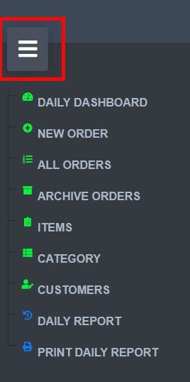 mobile menu icon hamburger menu menu menu tree scriptcase