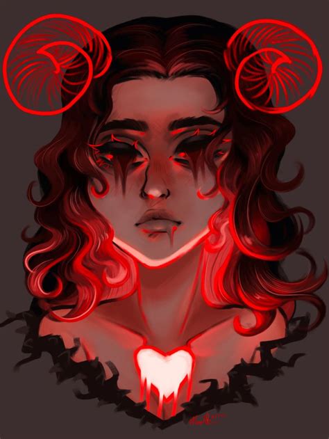 Fiery Succubi Demon Artwork 🔥