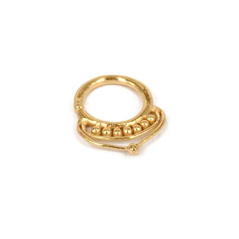 Silver Septum Ring Indian Nose Piercing Tribal Septum Ring Etsy