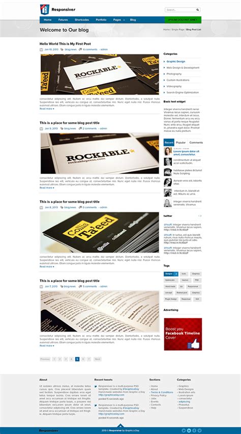 responsiver multipurpose bootstrap psd template on behance