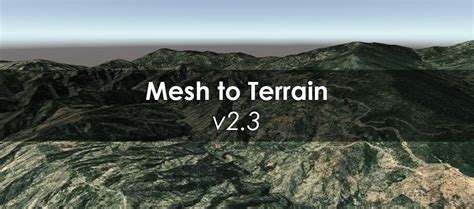 mesh to terrain v2 3 infinity code