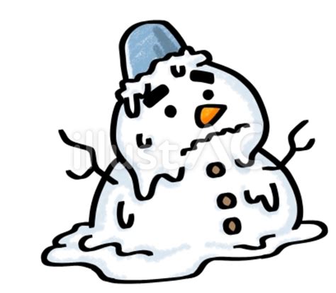 溶けた雪だるまイラスト No 1370535｜無料イラスト・フリー素材なら「イラストac」