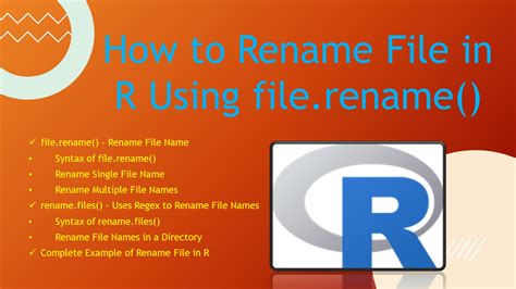 how to rename file in r using file rename spark by {examples}