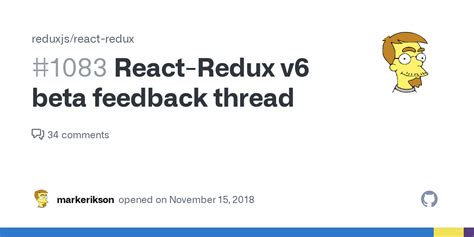 react redux v6 beta feedback thread · issue 1083 · reduxjs react redux