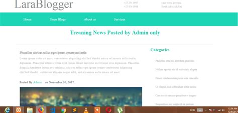 larablogger laravel blogging cms abd crud generator
