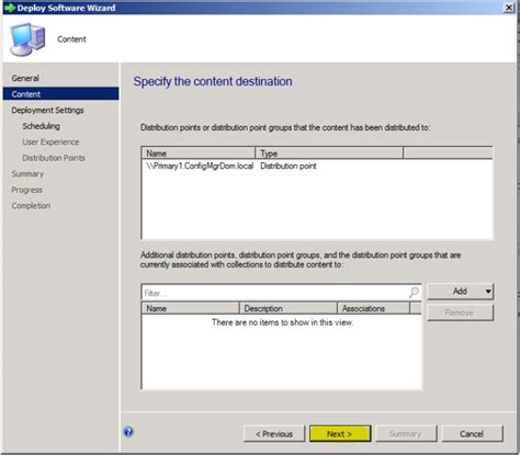 deploy exe file using sccm