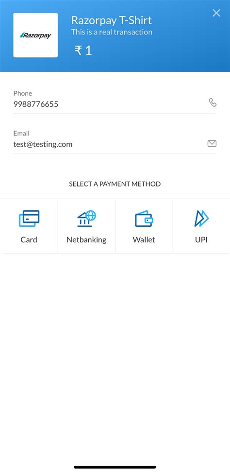 a flutter plugin for integrating razorpay payment gateway