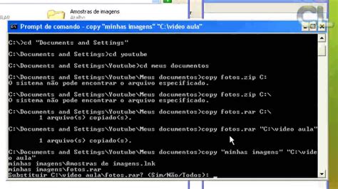 prompt de comando tutorial vários comandos parte 1 youtube