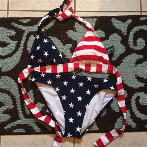 American Flag Bikini American Flag Bikini American Flag Bikini Top