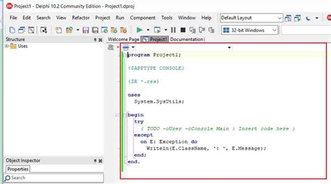 pasos para crear un programa con delphi