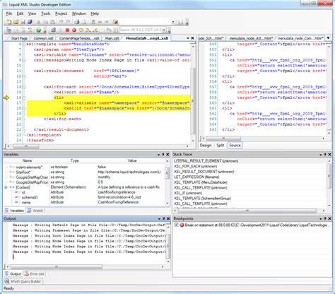 xslt debugger overview