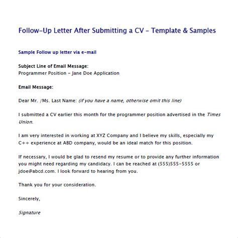 6 Sample Follow Up Emails Sample Templates