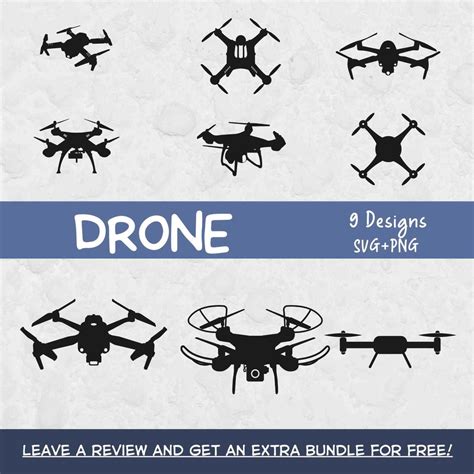 Drone Svg Bundle Drone Silhouette Drone Cut File Svg Files Etsy