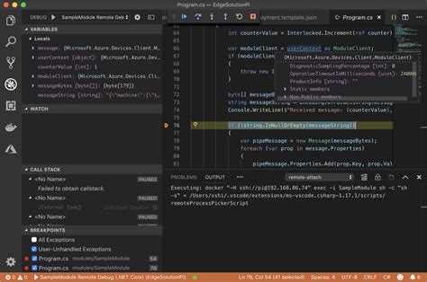 easily build and debug iot edge modules on your remote