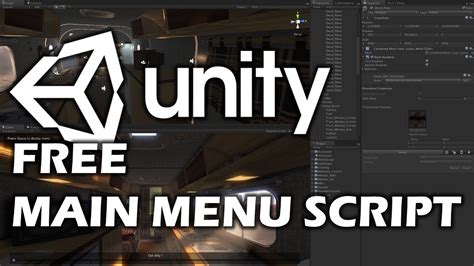 unity3d free main menu script in download link youtube