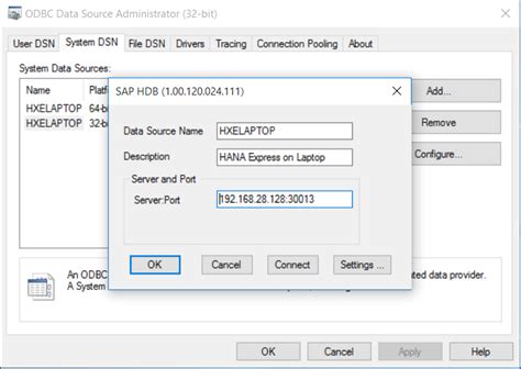 sap hana odbc port mclasopa