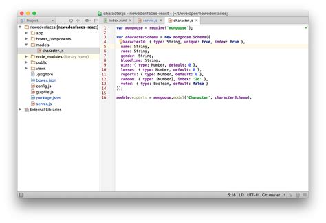 create a character voting app using react node js