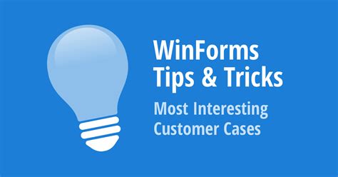 winforms tips and tricks — virtual keyboard and new customer