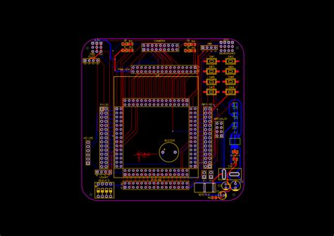 stm32最小系统板 f1 f4均兼容 立创eda
