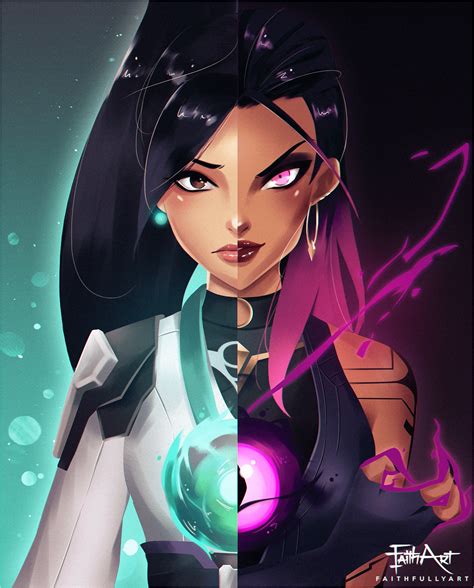 My Own Fan Art Of Sage And Reyna From Valorant R Valorant