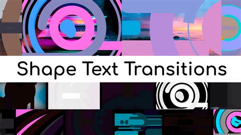 shape text transitions davinci resolve templates motion array