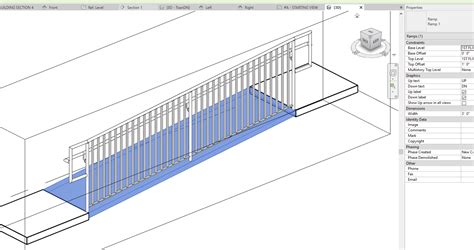 solved problem with railing on a ramp does not behave as it does on