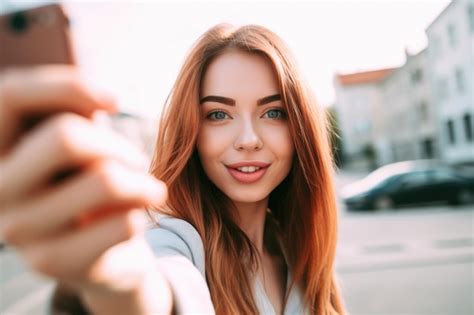 Premium Ai Image Cropped Shot Of An Attractive Young Woman Taking A