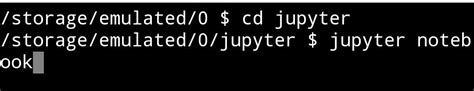 python jupyter notebook on android using termux doesn t upload files