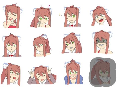 Monika Expression Sheet R Ddlc