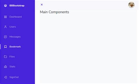 bootstrap 5 sidebar menu with toggle button toggle button toggle