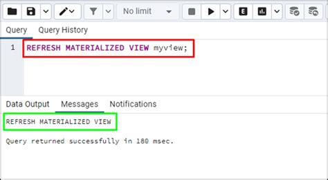 how to create a materialized view in postgresql commandprompt inc