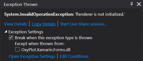 [solved] oxyplot exception thrown systemvalidoperationexception