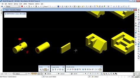 bentley microstation v8i 3d tutorial chamfer edges and edit