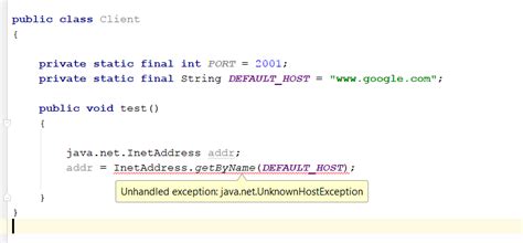 java inetaddress don t work in android but it works in netbeans