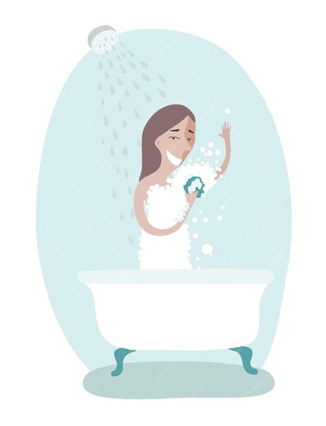 Premium Vector Illustration Of Woman Taking Care Of Personal Hygiene