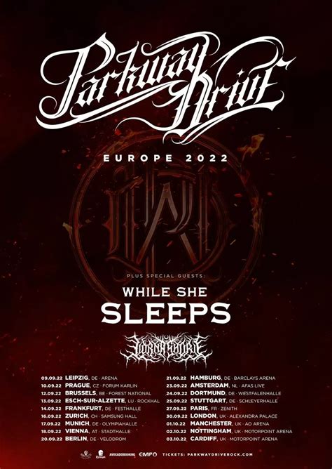 Event Parkway Drive 23 09 2022 Amsterdam Afas Live Netherlands