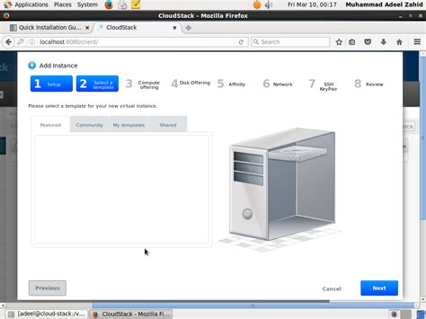 centos apache cloudstack no templates showing when